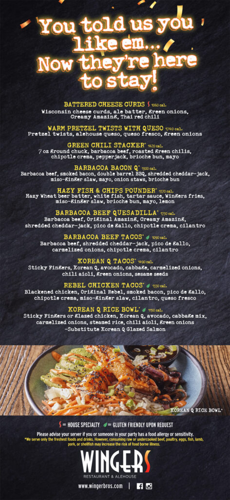 WINGERS Restaurants - A Great Place for the Whole Family!